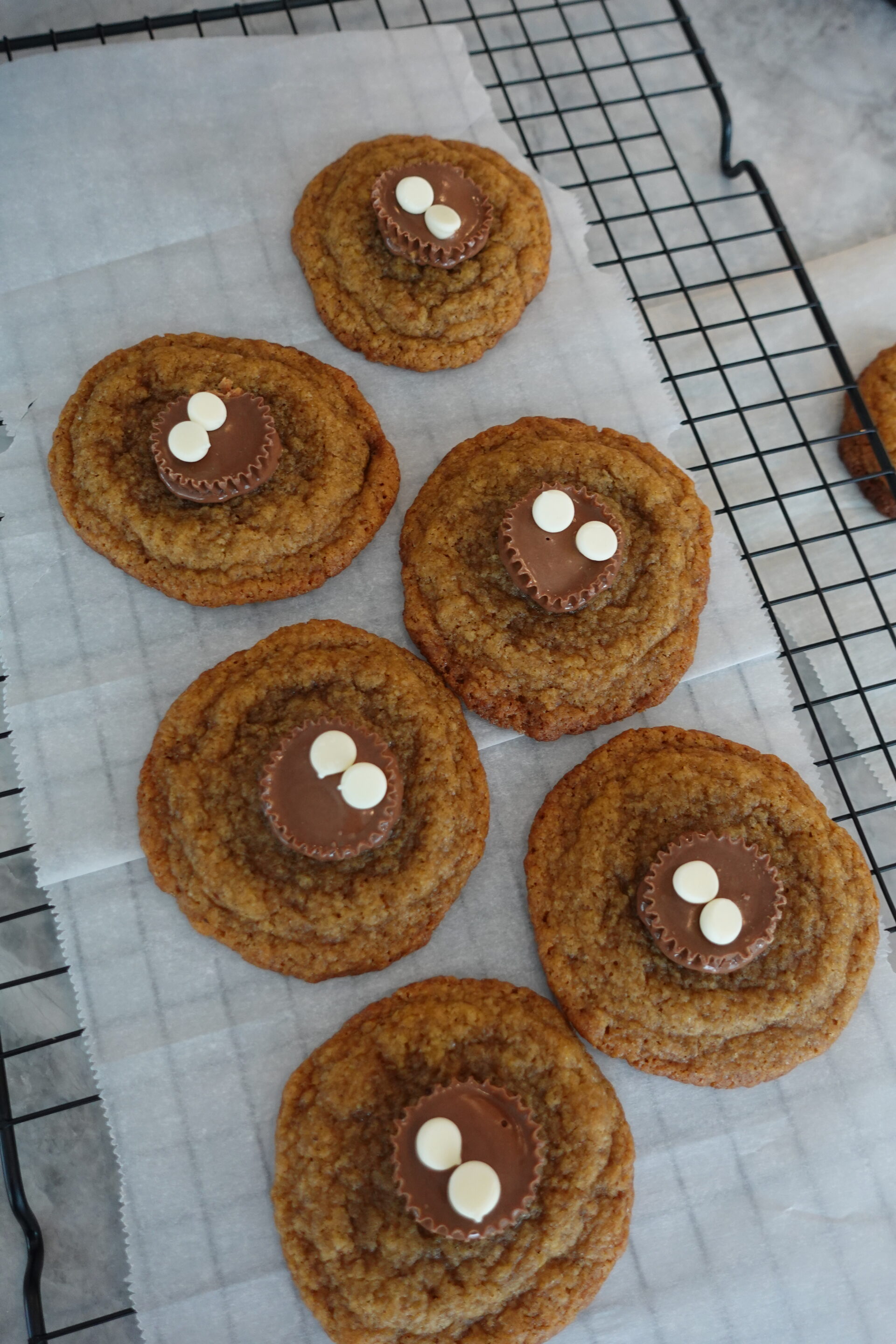 Spooky Reeses Spider Cookies for Halloween with Reese's